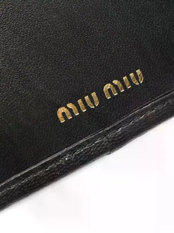 Miu Miu 2020s Matelassé Trifold Wallet