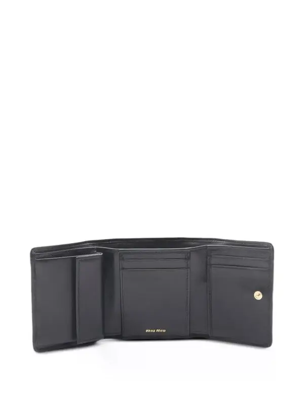 Miu Miu 2020s Matelassé Trifold Wallet