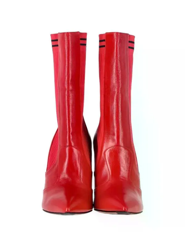 Fendi Rockoko Stretch-knit Ankle Boots