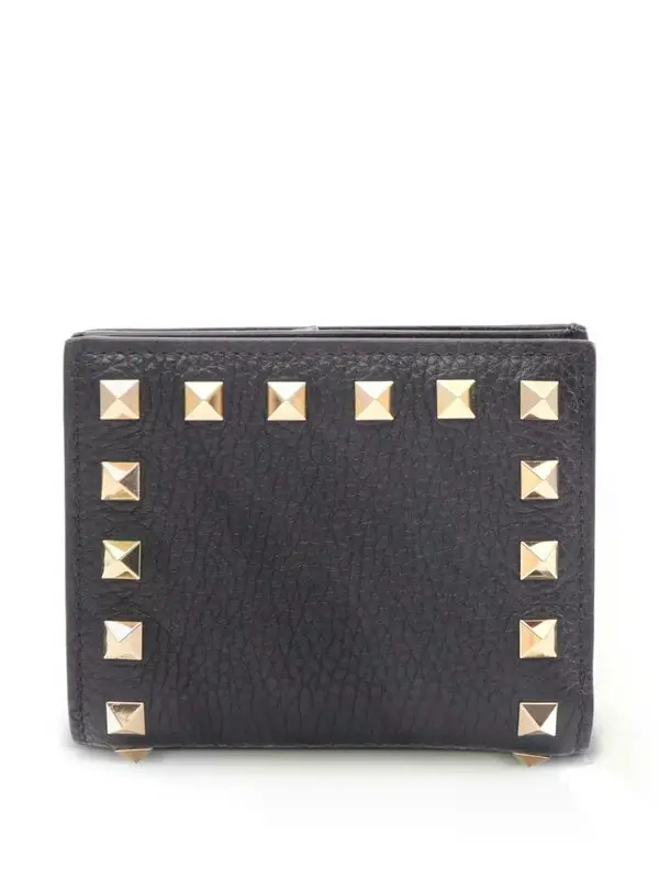 Valentino Garavani 2020s Rockstud Bi-fold Wallet - Black