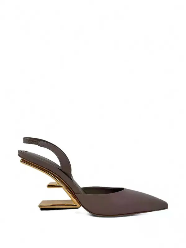 Fendi First Slingback Pumps - Neutrals
