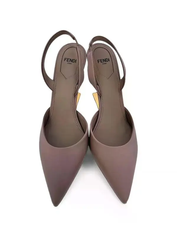 Fendi First Slingback Pumps - Neutrals
