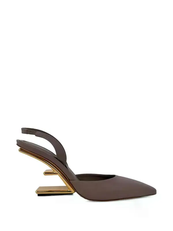 Fendi First Slingback Pumps - Neutrals