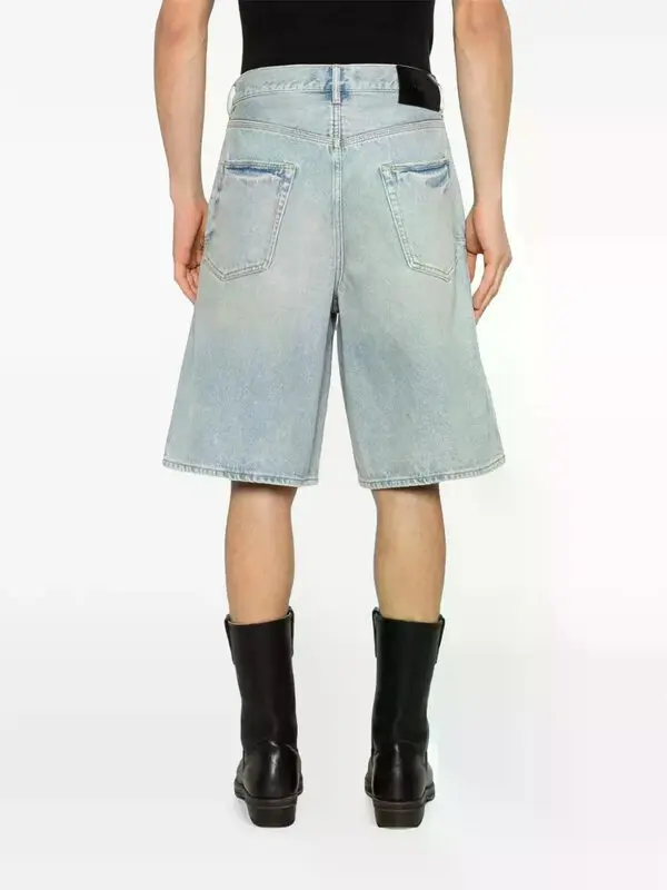PURPLE BRAND Pleated Denim Shorts