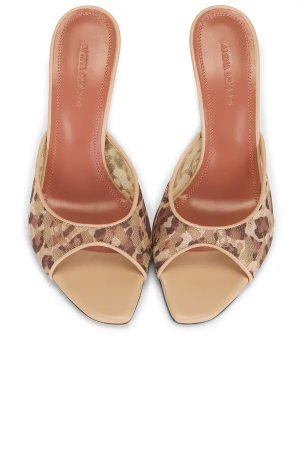 Amina Muaddi Alexa Lace 95 Slipper Mule