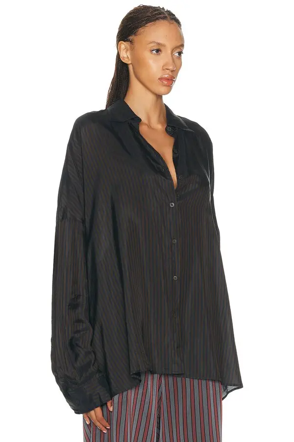 Dries Van Noten Casia Shirt In Brown