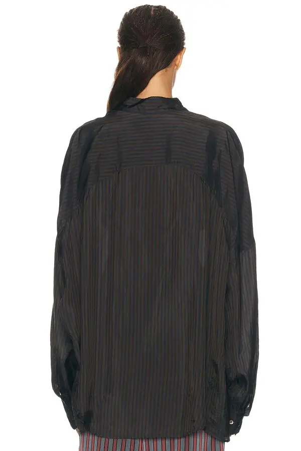 Dries Van Noten Casia Shirt In Brown