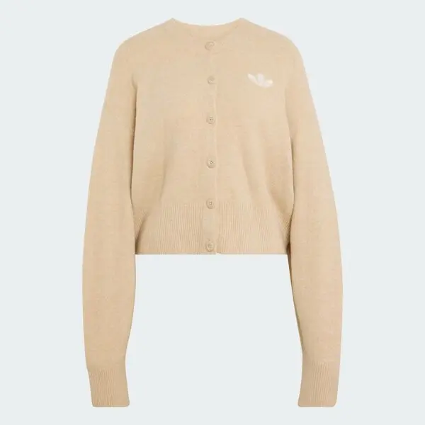 Adidas Essentials Knit Cardigan - Khaki Three