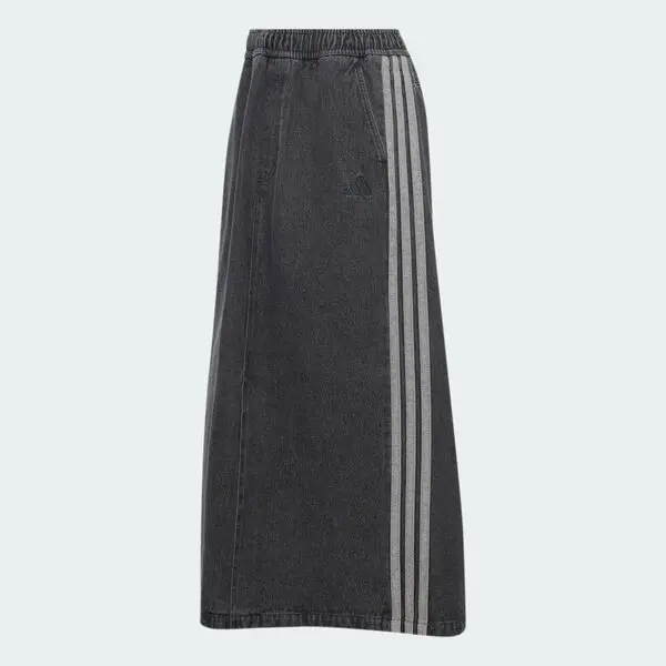 Adidas Stadium Washed Denim Loose Fit Skirt
