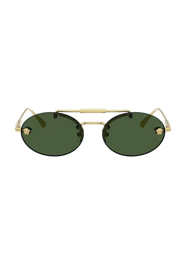 Versace Oval Sunglasses In Multi