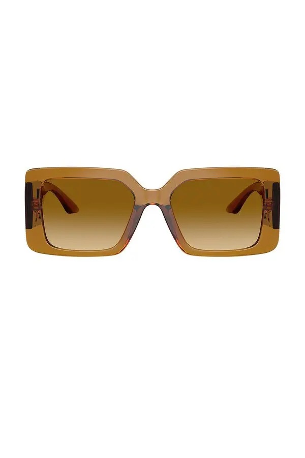 Versace Square Sunglasses - Translucent Brown