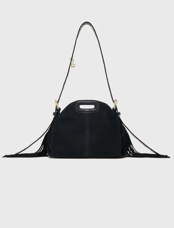 Maje Suede Mini Miss M Bag