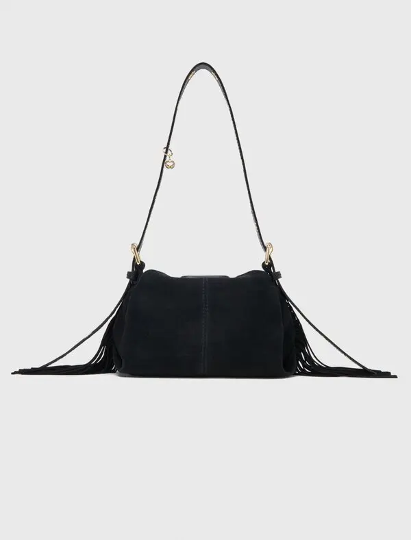 Maje Suede Mini Miss M Bag