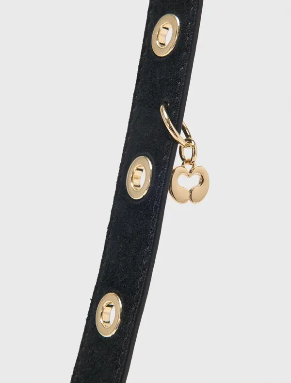 Maje Suede Mini Miss M Bag