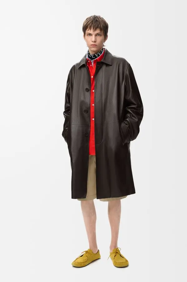 Loewe Coat In Deerskin