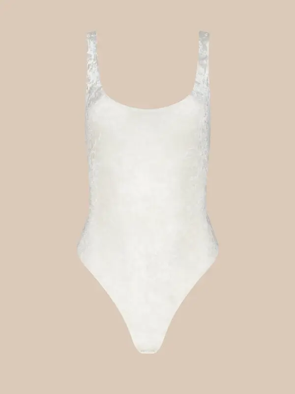 L'Agence Kalea Mesh Bodysuit - Ivory