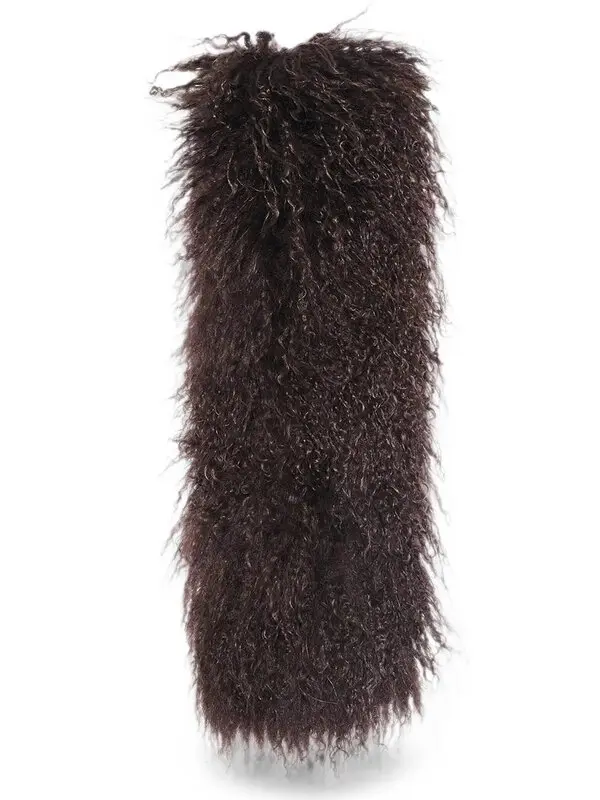YVES SALOMON Long Hair Lamb Scarf