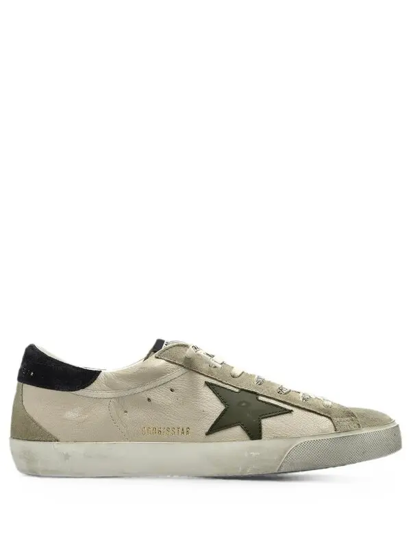 GOLDEN GOOSE Super Star Sneakers In Leather And Suede - White