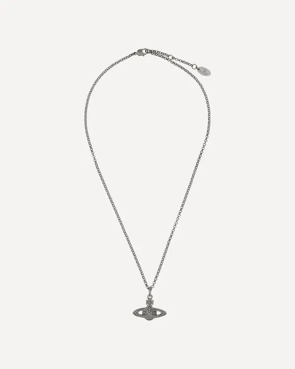 VIVIENNE WESTWOOD Mini Bas Relief Orb Pendant Necklace - Silver