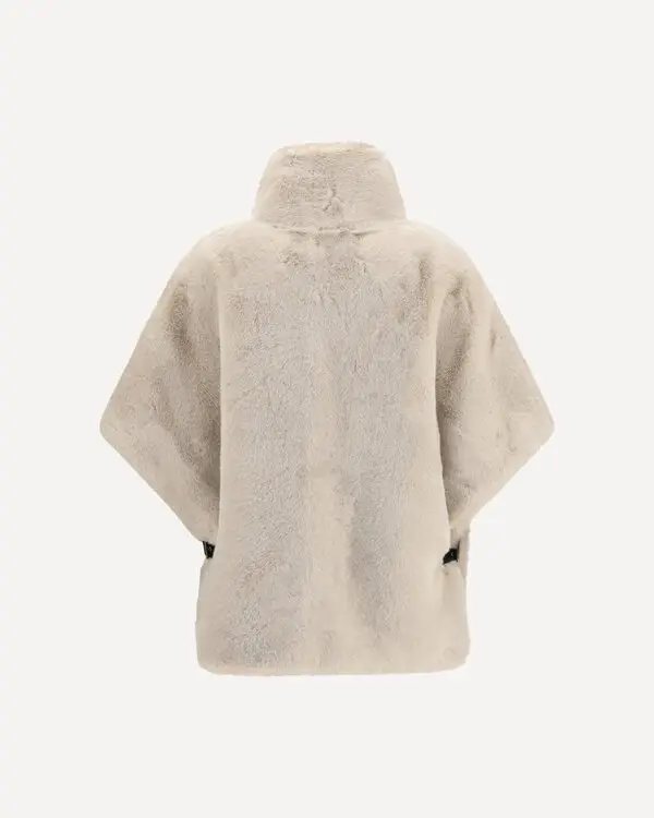 Pinko Faux Fur Jacket With Buckle