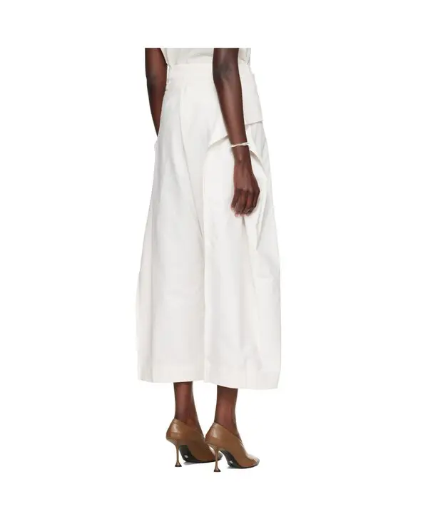 Issey Miyake Layered-waistband Casual Trousers