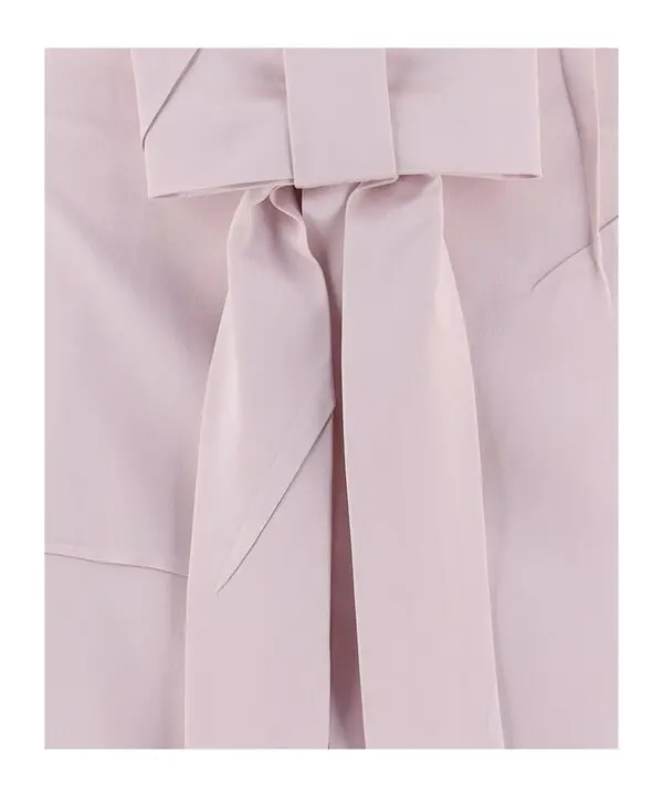ALAINPAUL Pair With A Bow-tie Belt Midi Skirt