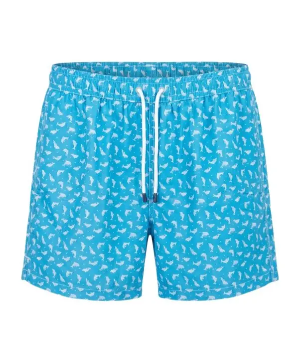 Fedeli Printed Swim Trunks
