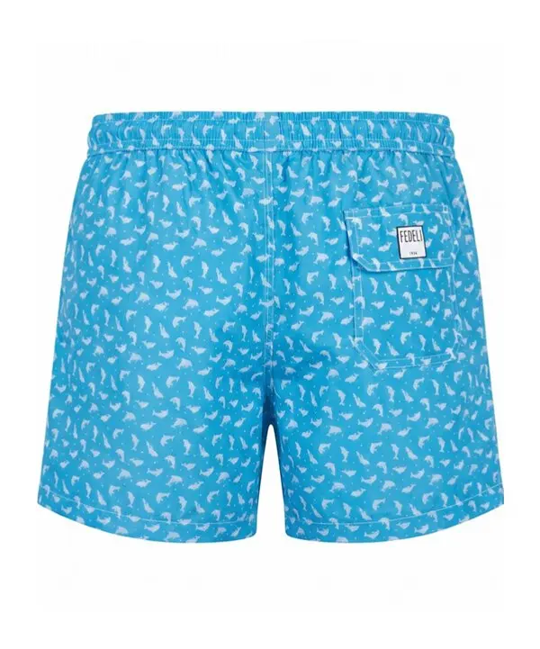 Fedeli Printed Swim Trunks