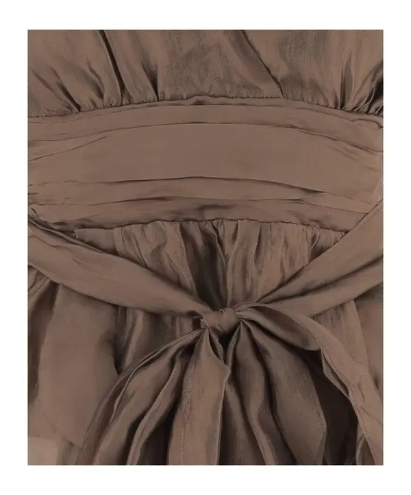 THE GARMENT Bow-detail Peplum Top