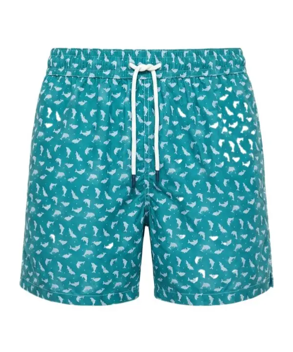 Fedeli Printed Swim Trunks