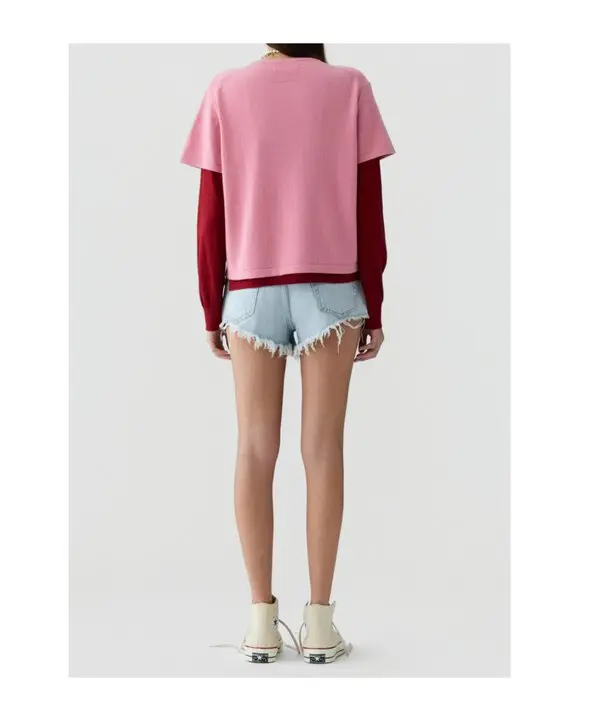 Guest In Residence Layered Effect Densely Knitted Pullover
