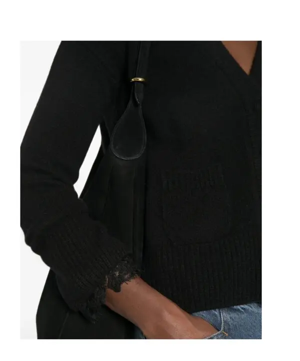Ermanno Scervino Lace-trim Cashmere Cardigan