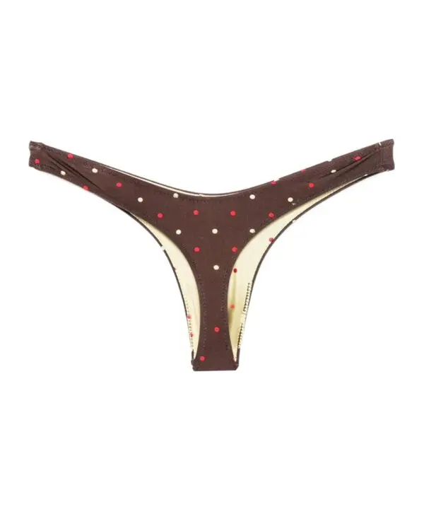 Frankies Bikinis Polka-dot Swim Trunks