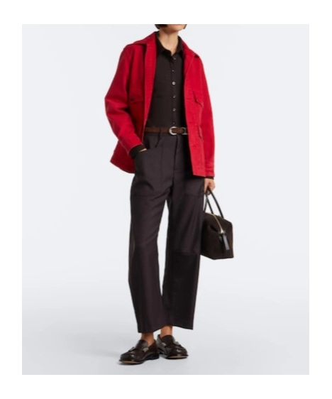 NILI LOTAN Shon Virgin Wool Barrel-leg Pants