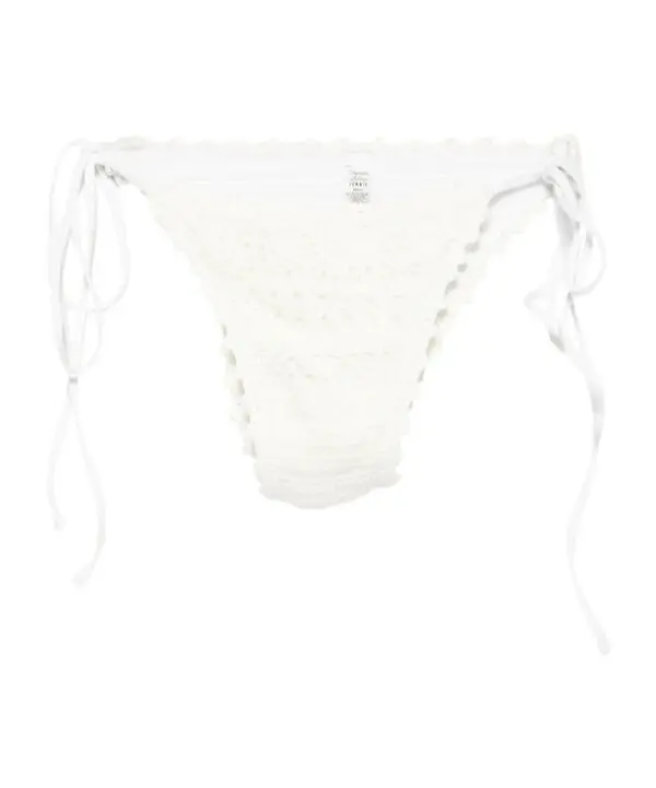 Frankies Bikinis Tie-side Bikini Bottoms - Ivory