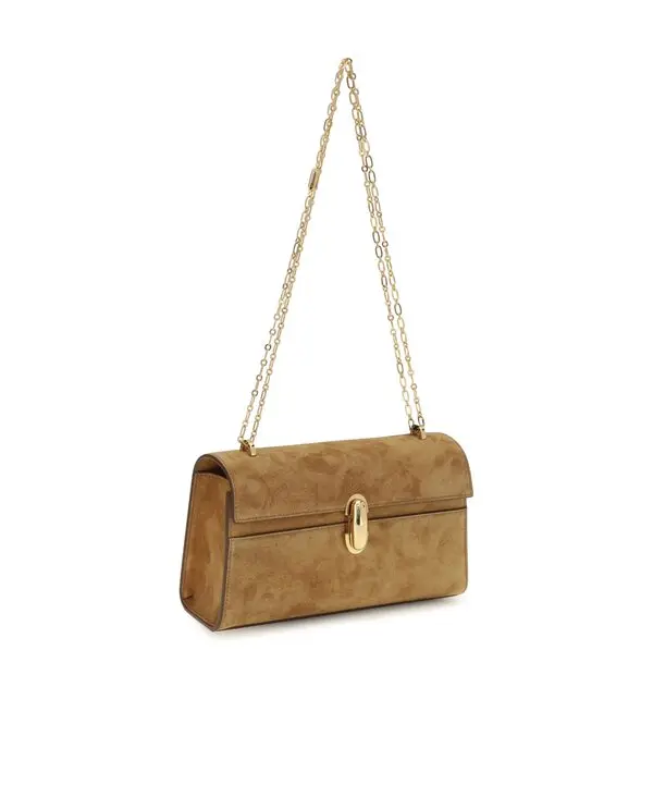 Savette Symmetry Suede Shoulder Bag