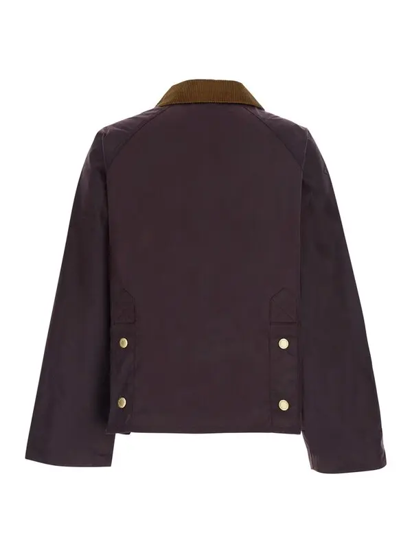 Barbour Cordcollar Cropped Waxed Field Jacket