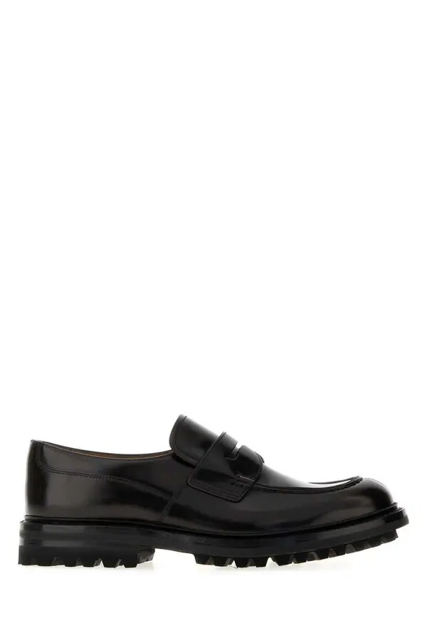 Church's Dark Leather Mc Kinnon Loafers - Brown