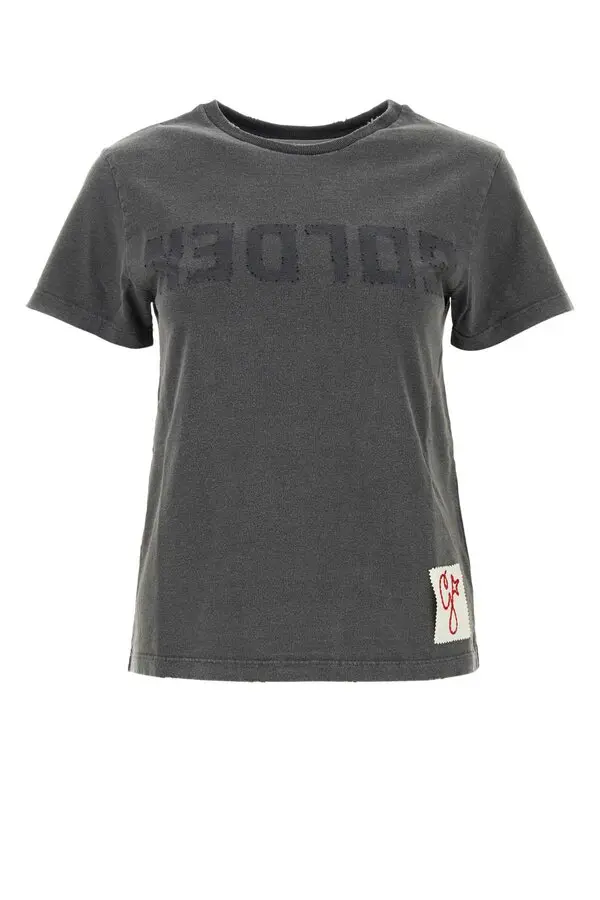 GOLDEN GOOSE Cotton Doris T-shirt - Gray