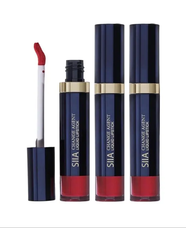 SIIA COSMETICS 3 Piece Change Agent Long Lasting Matte Liquid Lipstick Trio Set - Midnight Rose