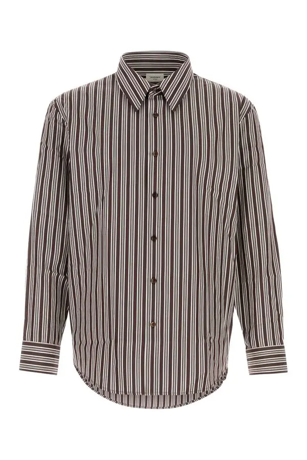 Saint Laurent Embroidered Poplin Shirt