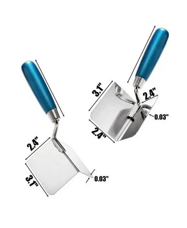 XDOVET Drywall Corner Trowel Set Stainless Steel Plastering Tool