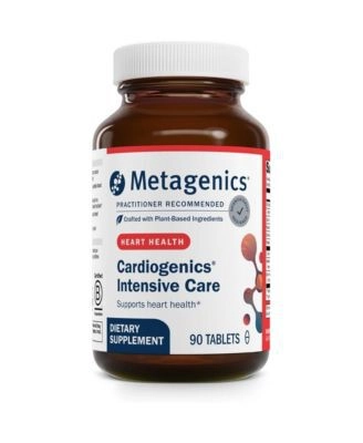 METAGENICS Cardiogenics Intensive Care Heart Health Supplement With Arjuna Bark Hawthorn Leaf Magnesium Calcium Selenium 90 Tablets - No Color