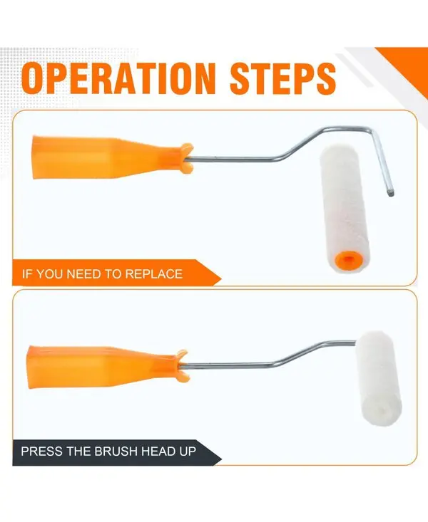XDOVET Mini Paint Roller Brush Set For Trim Edge Corner Window Frame Touch Up