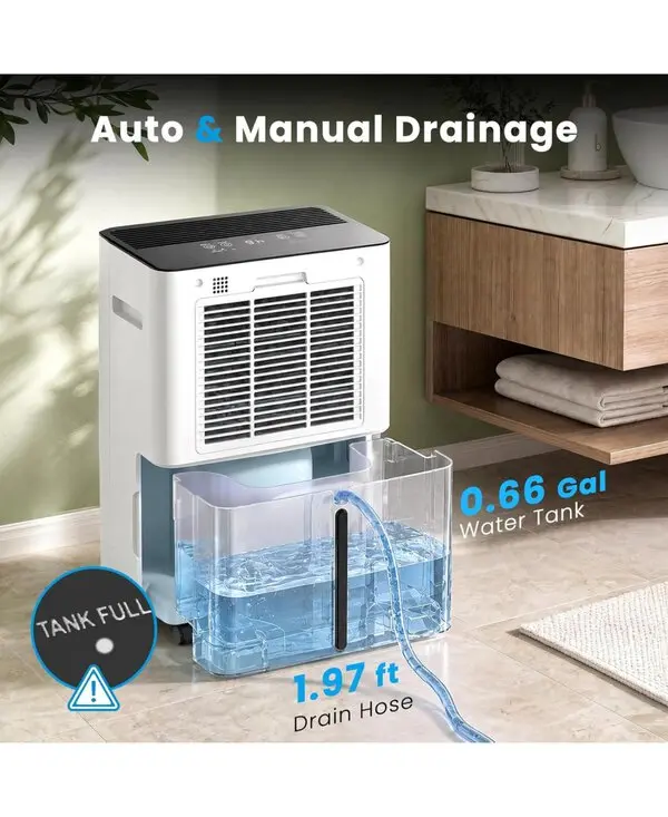 COWSAR 85 Oz Dehumidifier With Drain Hose For Home