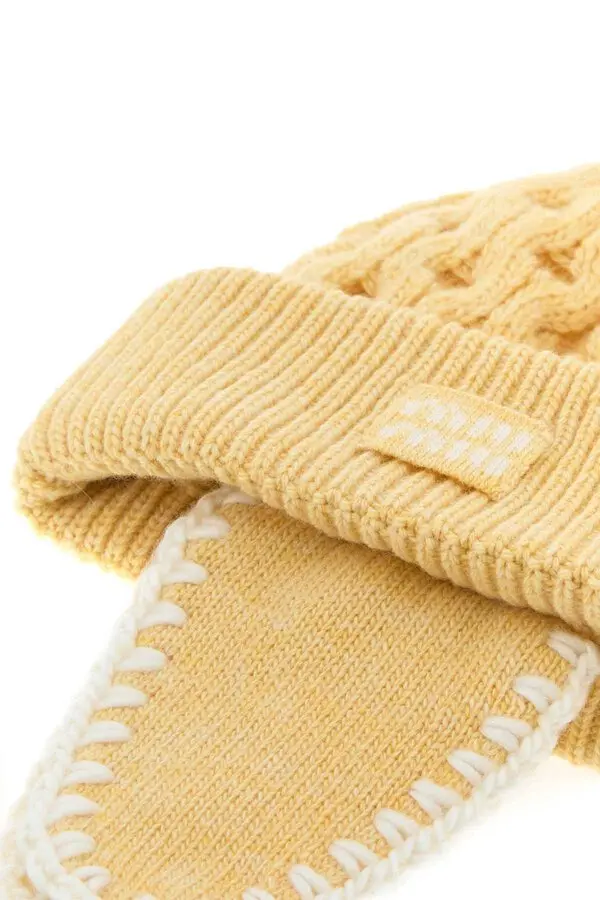 Miu Miu Virgin Wool Beanie Hat