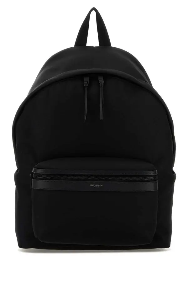 Saint Laurent Fabric City Backpack - Black