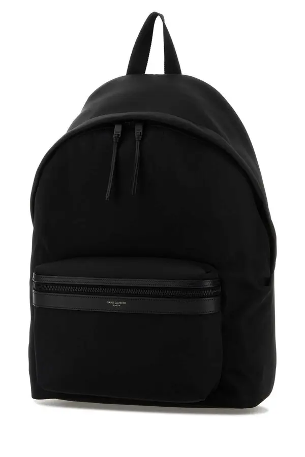Saint Laurent Fabric City Backpack - Black