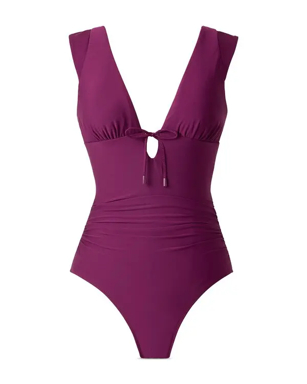Magicsuit Solid Dash Nylon Stretch Blend One Piece Swimsuit - Boysenberry
