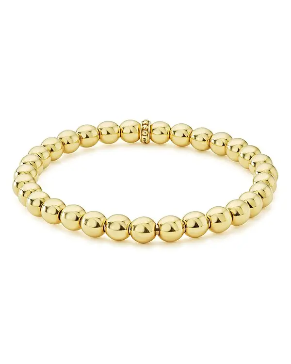 Lagos Caviar Collection 18k Beaded Bracelet, 6mm